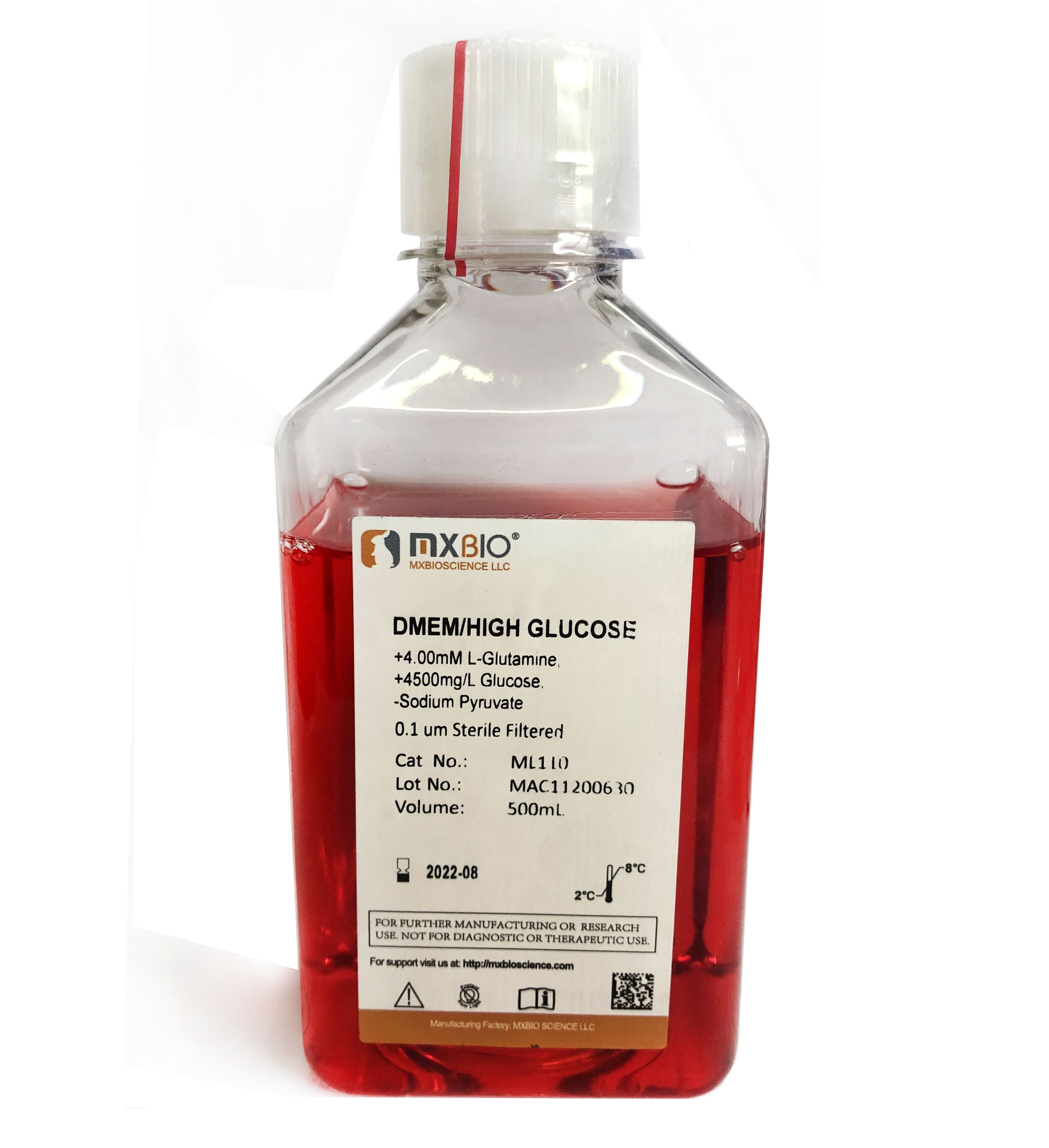 高糖 DMEM 培养基，含 L-谷氨酰胺和丙酮酸钠